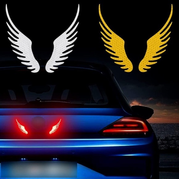 Accessories | Reflective Angel Wings Car Decals Decor Accessory | Poshmark